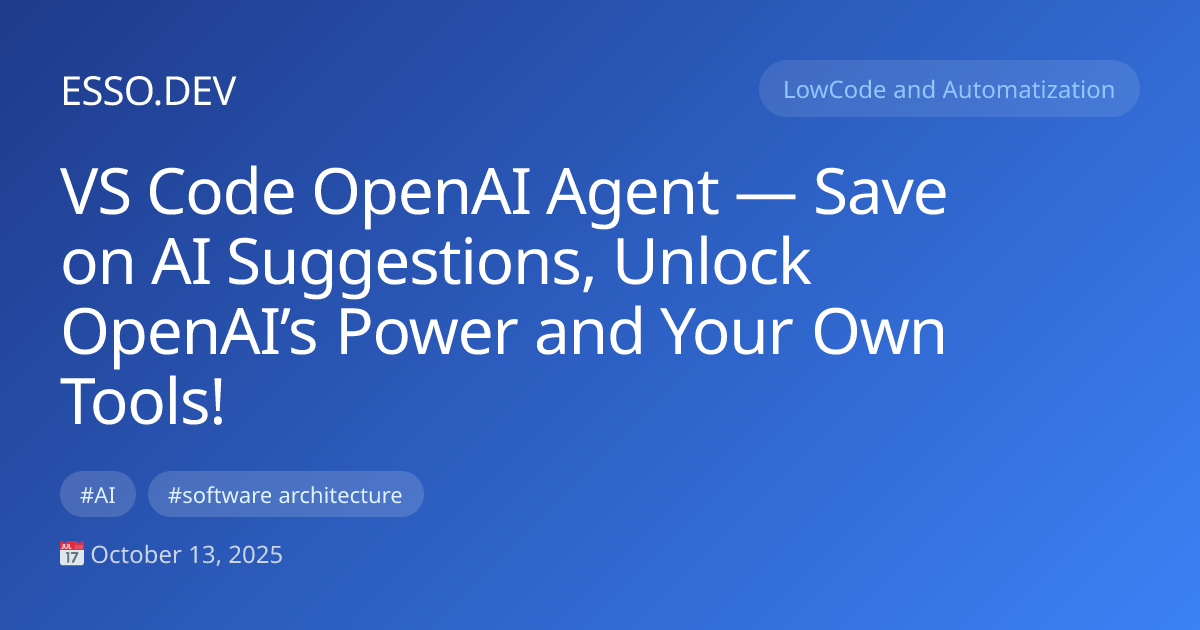 VS Code OpenAI Agent – Free AI Coding Suggestions in VS Code with Your ...